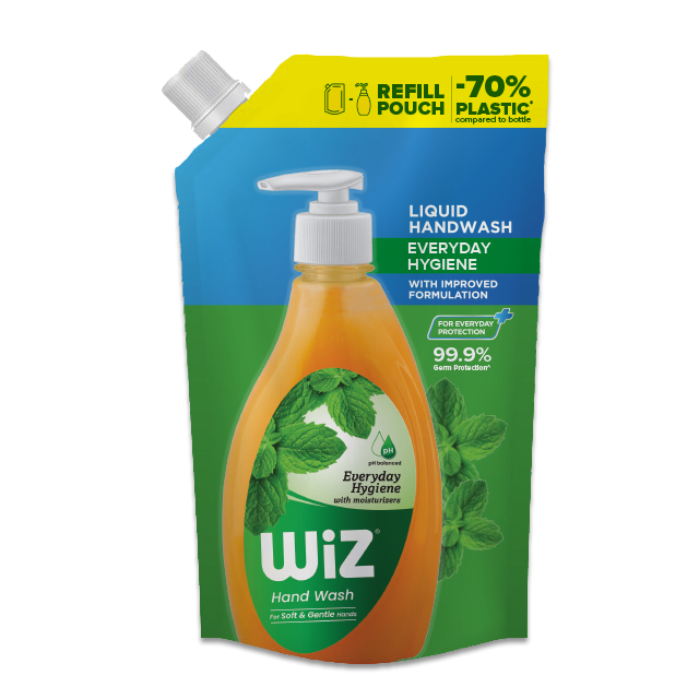 WiZ Hand Wash Everyday Hygiene 1L Refill Pouch (Pack of 2) – Wizvalue