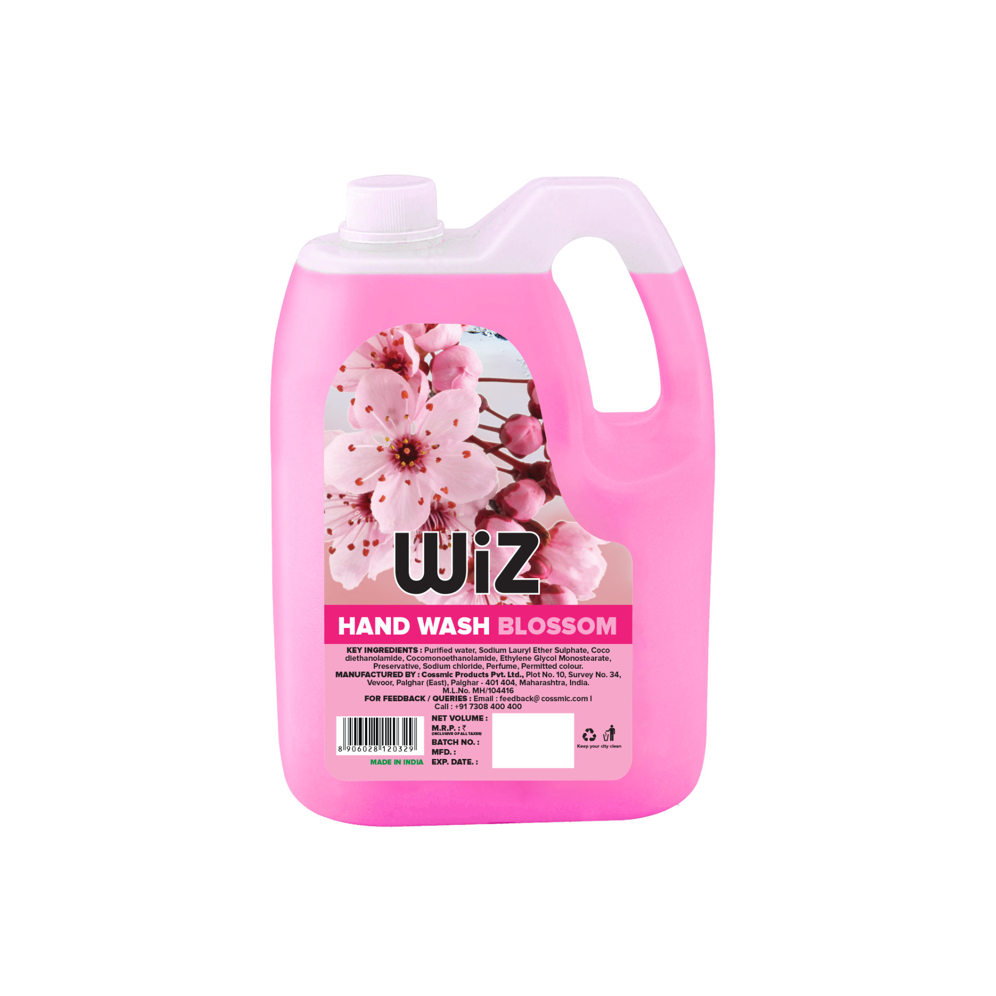 WiZ Hand Wash Blossom 5 Litre Refill Can – Wizvalue